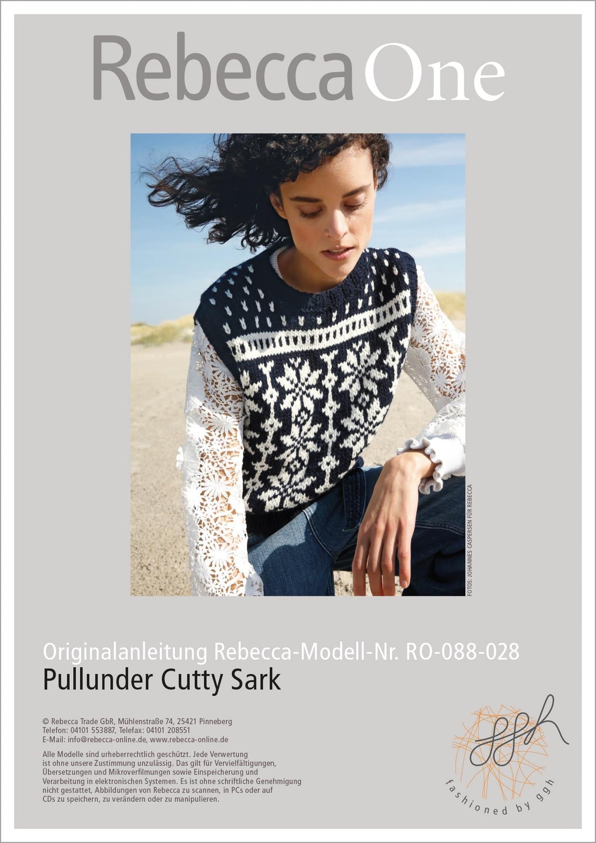 Cutty Sark pullover - knitting pattern from rebecca-online.de