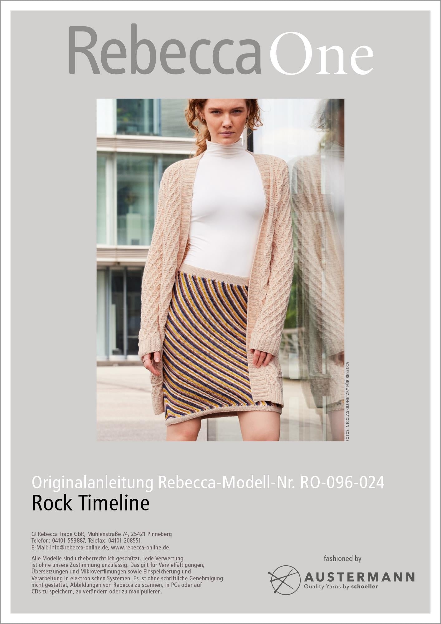 Skirt Timeline - knitting pattern from rebecca-online.de